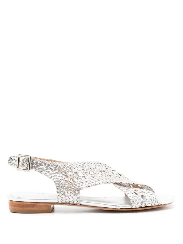 STUDIO CHOFAKIAN Isolde Flat Sandals - Silver