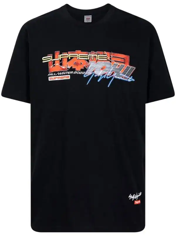 Supreme X Yohji Yamamoto Tekken T-Shirt - Black | Editorialist