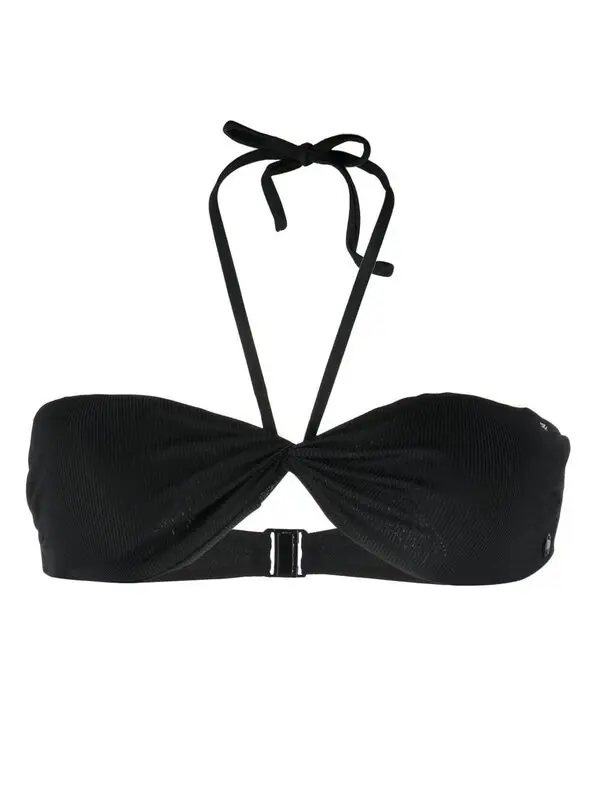 Karl Lagerfeld Dna Bandeau Bikini Top - Black
