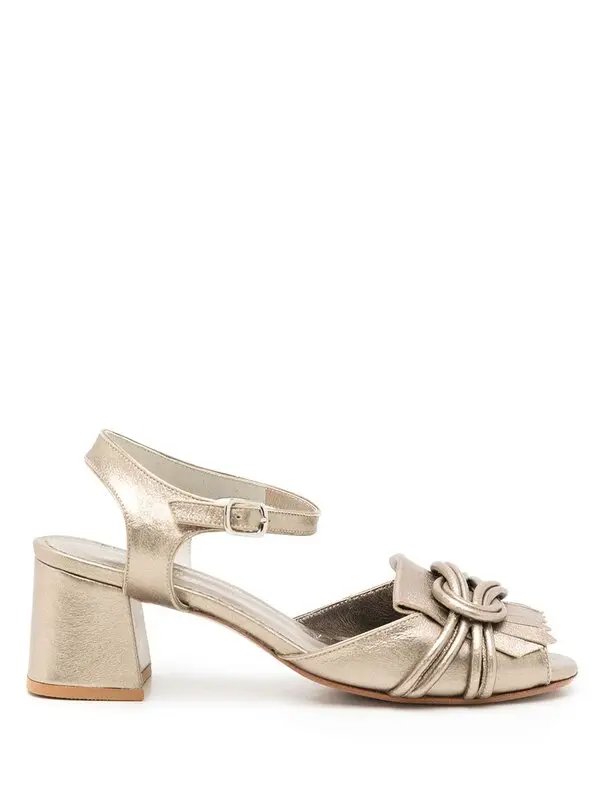 STUDIO CHOFAKIAN Antonieta 65mm Tassel-embellished Sandals - Metallic
