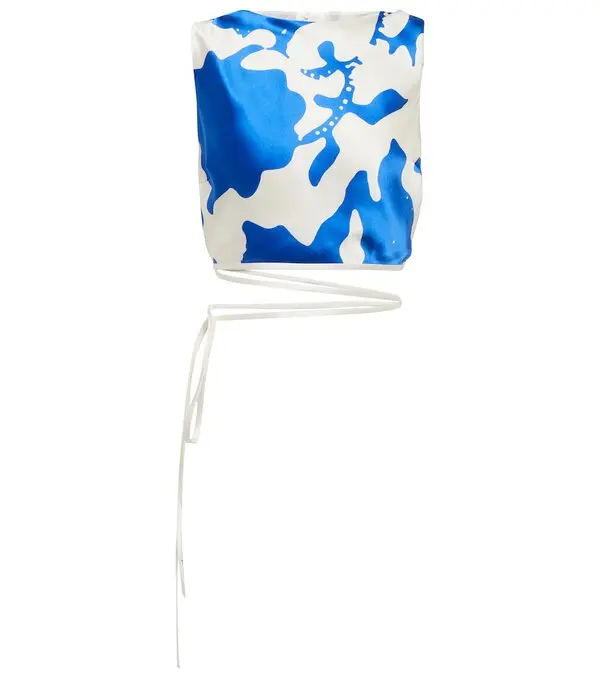 Sir The Label Esme Printed Silk Top