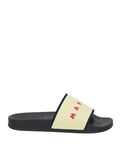 Marni Sandals In Textile Fibers - White