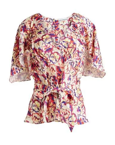 Rabanne Peplum Floral-print Top - Orange