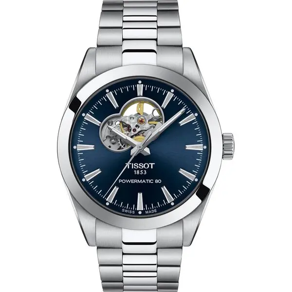 TISSOT T-classic Powermatic 80 Open Heart Bracelet Watch