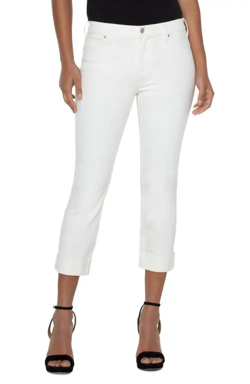 LIVERPOOL Charlie Roll Cuff Crop Jeans