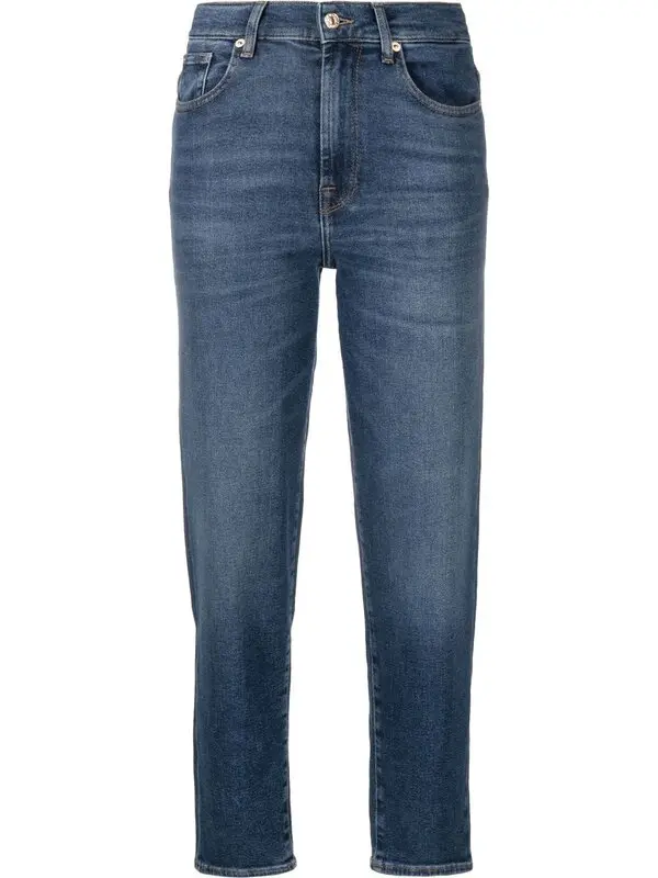 7 For All Mankind Skinny Cropped Jeans