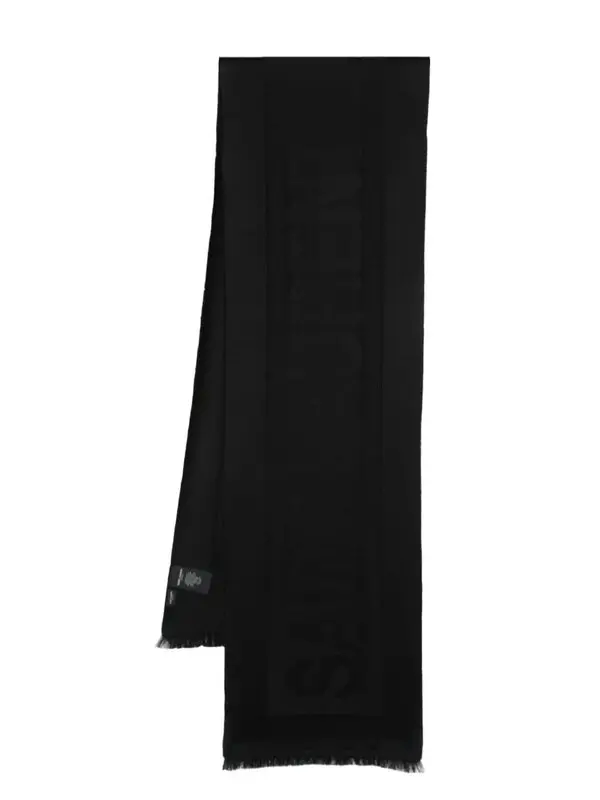 Saint Laurent Logo-print Knitted Scarf