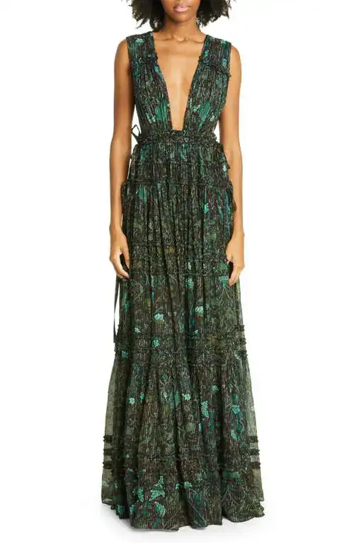 chinese dress ladies Fiona Maxi Floral Dress – Eva Franco