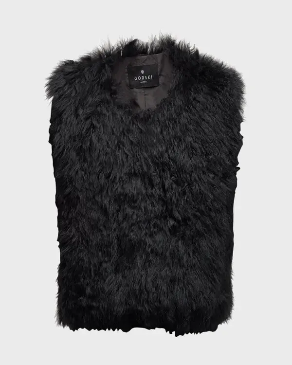 Gorski Cashmere Goat Fur Vest