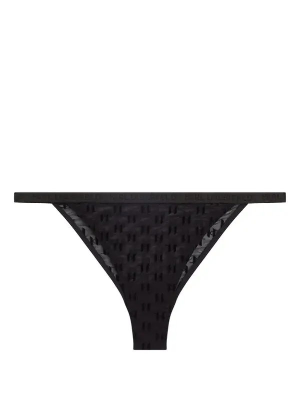 Karl Lagerfeld Monogram Flock Brazilian Briefs