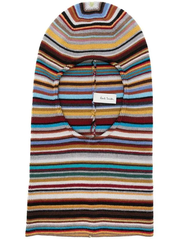 Paul Smith Striped Knitted Balaclava
