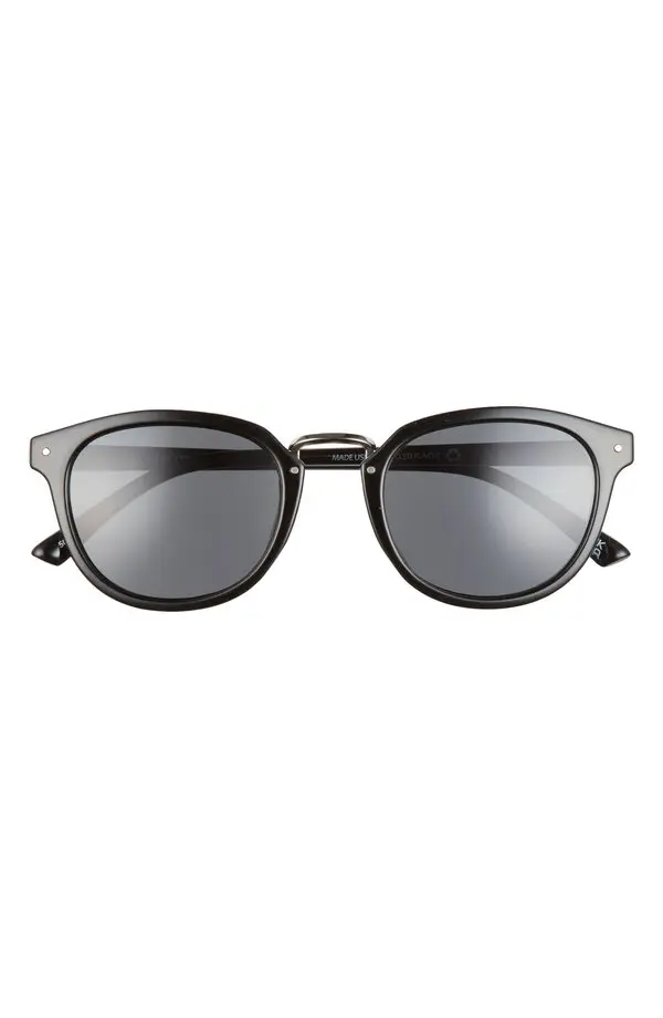 Aire Hydra 50mm Polarized Rectangular Sunglasses In Black  display picture 2