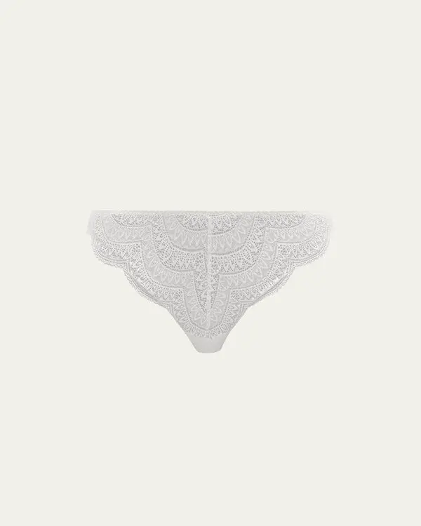 Simone Perele Karma Lace Tanga Briefs - Ivory