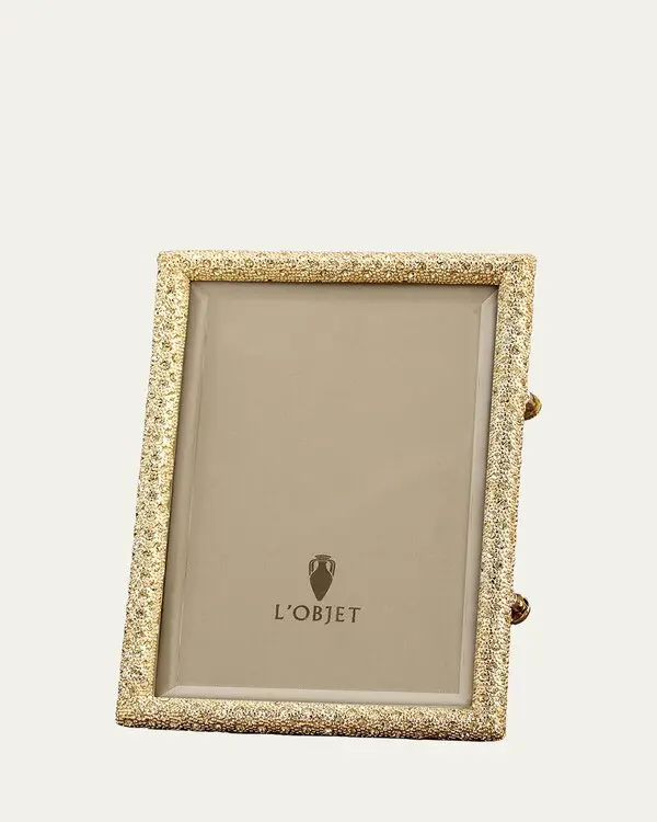 L'Objet Pave Gold Picture Frame, 8" X 10