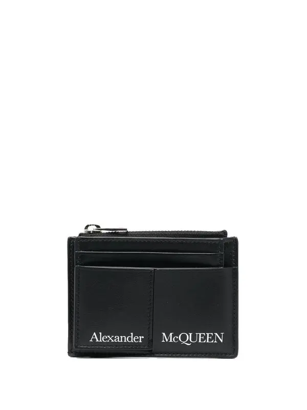 Alexander McQueen Logo Print Cardholder