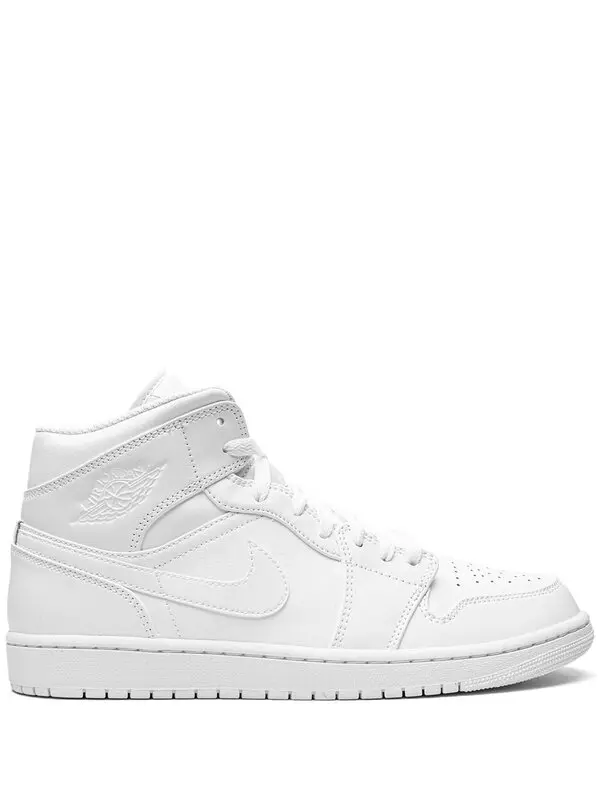 JORDAN Air 1 Mid Triple Sneakers - White