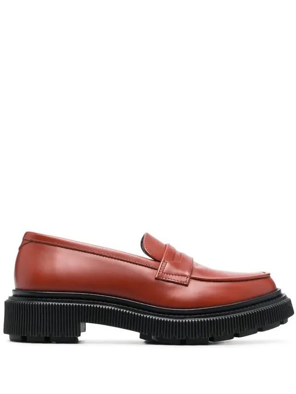 ADIEU PARIS Type 159 Leather Loafers - Brown