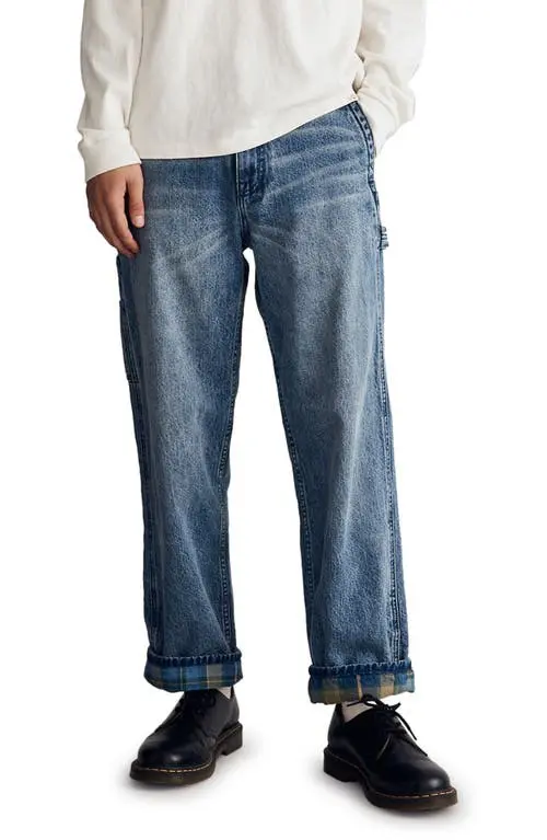 Madewell Flannel Lined Carpenter Jeans