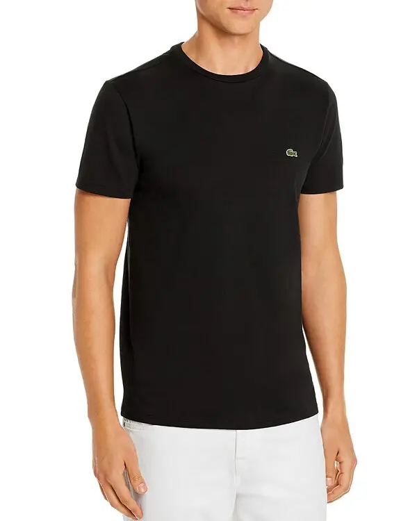 Lacoste Crewneck Pima Cotton Tee - Black