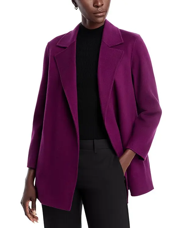 Theory Clairene Double Face Jacket - Black Iris