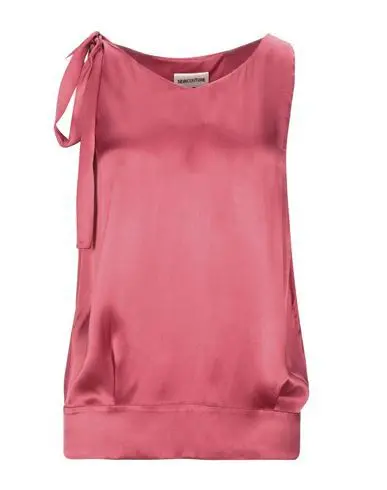 SEMICOUTURE Acetate And Silk Top - Red