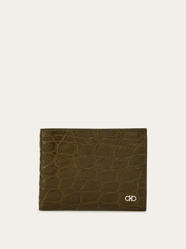 FERRAGAMO Gancini Wallet - Green