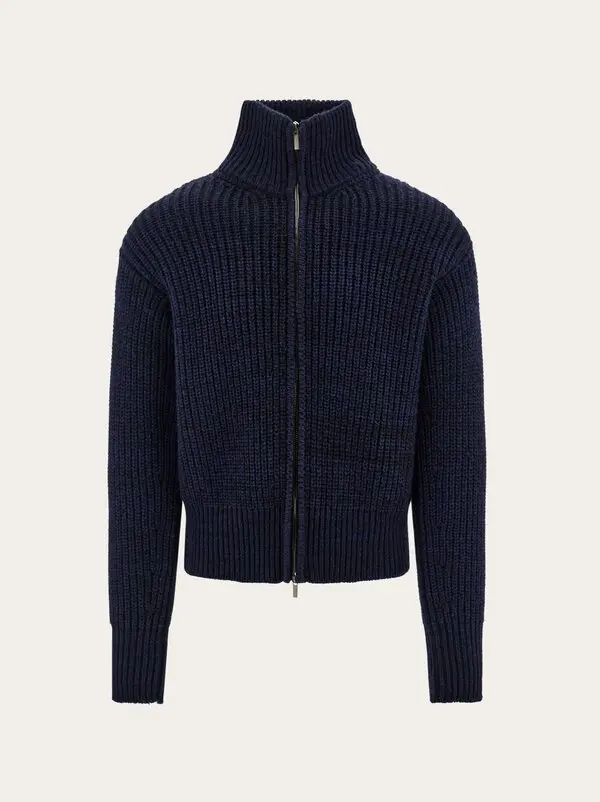 FERRAGAMO Knitted Blouson - Blue