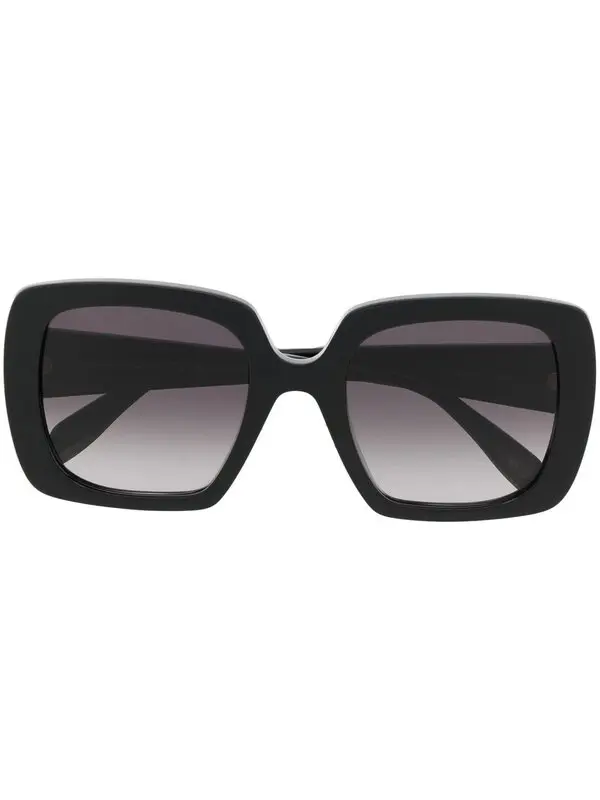 Alexander McQueen Logo-print Rectangle Sunglasses