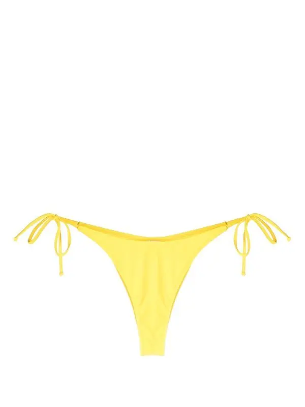 Moschino Logo-patch Bikini Bottom - Yellow