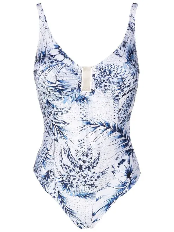 LYGIA & NANNY Palm-tree Print Swimsuit