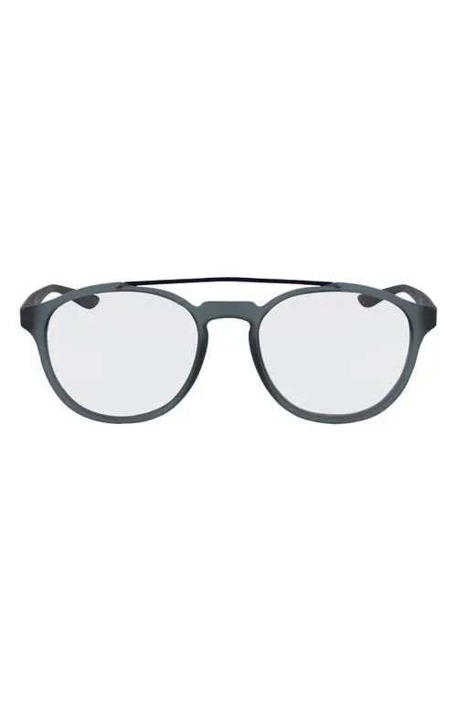 Nike Kismet Round Frame Glasses - Matte Cool Grey/blue Light