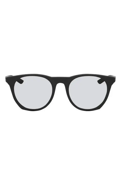 Nike Essential Horizon 51mm Eyeglasses - Matte Black/blue Light