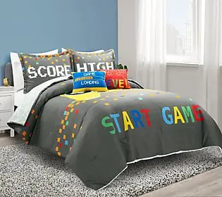 LUSH DECOR Video Games Oversized Comforter 5-piece Queen B Y