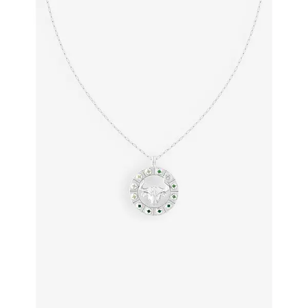 ASTRID & MIYU Taurus Zodiac Necklace - Silver