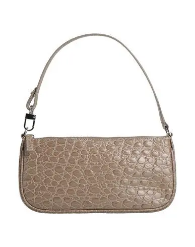 By Far Bovine Leather Baguette Bag - Beige