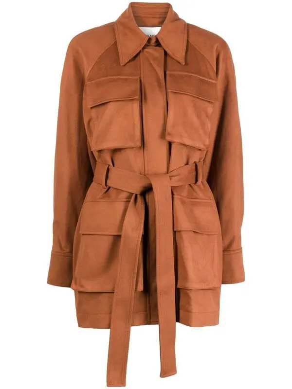 LOW CLASSIC Check-print Leather Jacket