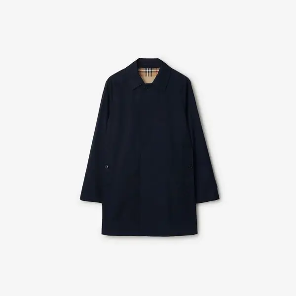 Burberry Short Camden Heritage Car Coat - Coal Blue