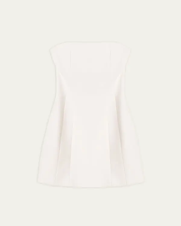 A.L.C. Elsie Strapless Mini Sheath Dress - White
