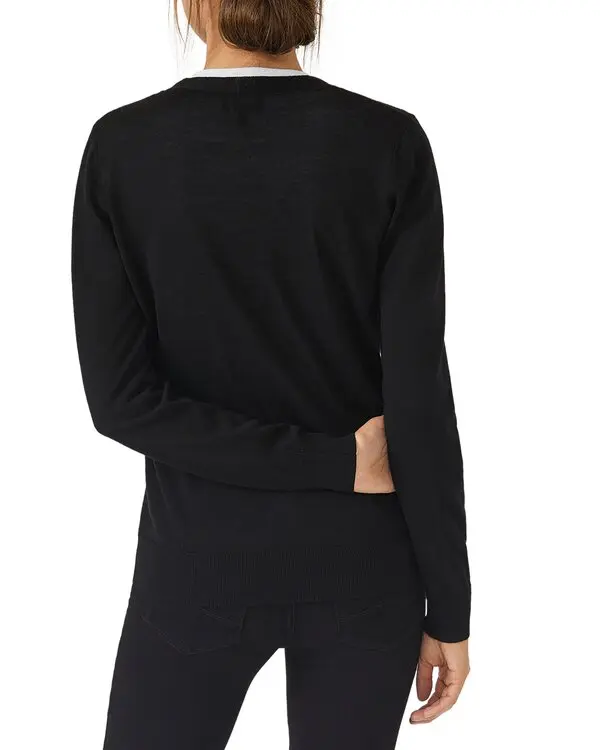 Emporio Armani Merino Wool V-neck Cardigan Fine Knit