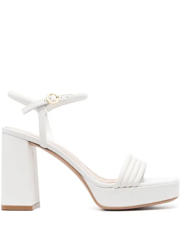 GIANVITO ROSSI Lena 70mm Platform Sandals - White