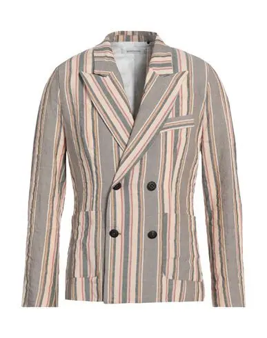 NOSTRASANTISSIMA Striped Double-breasted Blazer