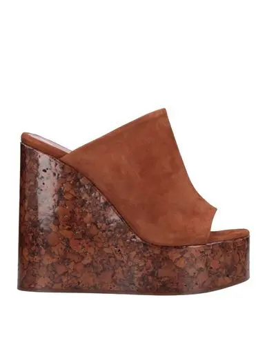 HAUS OF HONEY Leather Clogs - Brown