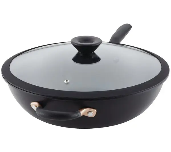 MEYER Accent Series 12.75' Stir Fry Wok With Ha Ndle And Lid