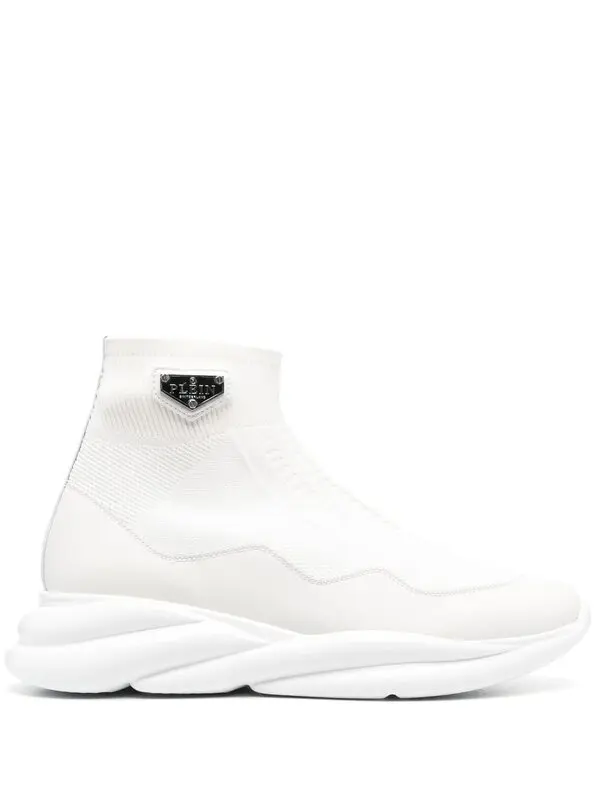 Philipp Plein Skywalker Runner Sock-sneakers - White