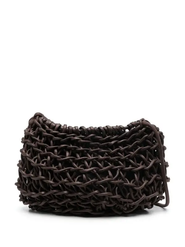 Alienina Cecilia Woven Shoulder Bag - Brown