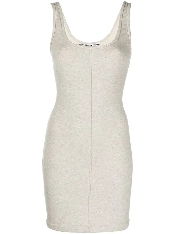 Alexander Wang U-neck Fitted Mini Dress
