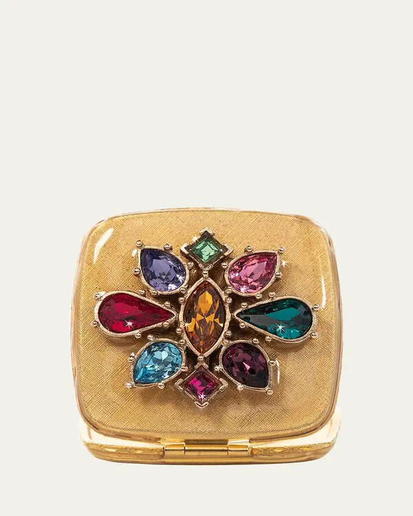 JAY STRONGWATER Over Jeweled Square Compact - Multi