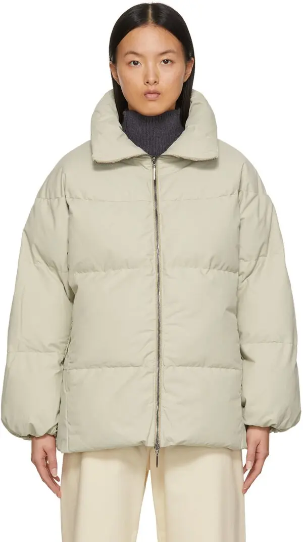 Studio Nicholson Beige Basel Ecodown Jacket - Stone | Editorialist