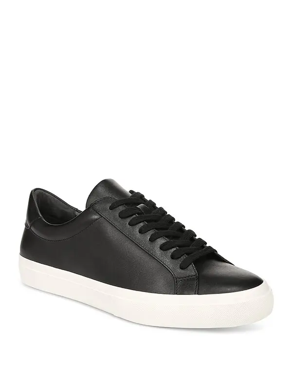Vince Fulton Leather Lace-up Sneakers - Black/white