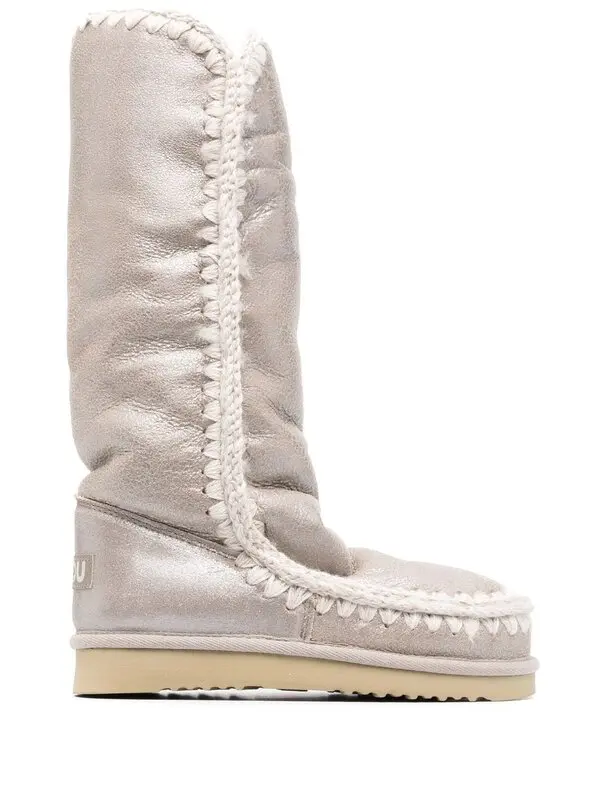 Mou Metallic Leather Boots